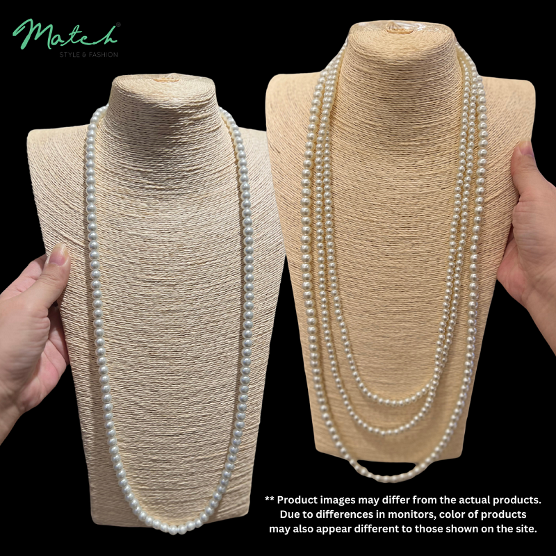 Rantai Mutiara Panjang Long Necklace Pearl Fashion Jewelry Necklaces Rantai Muslimah Hajib ...