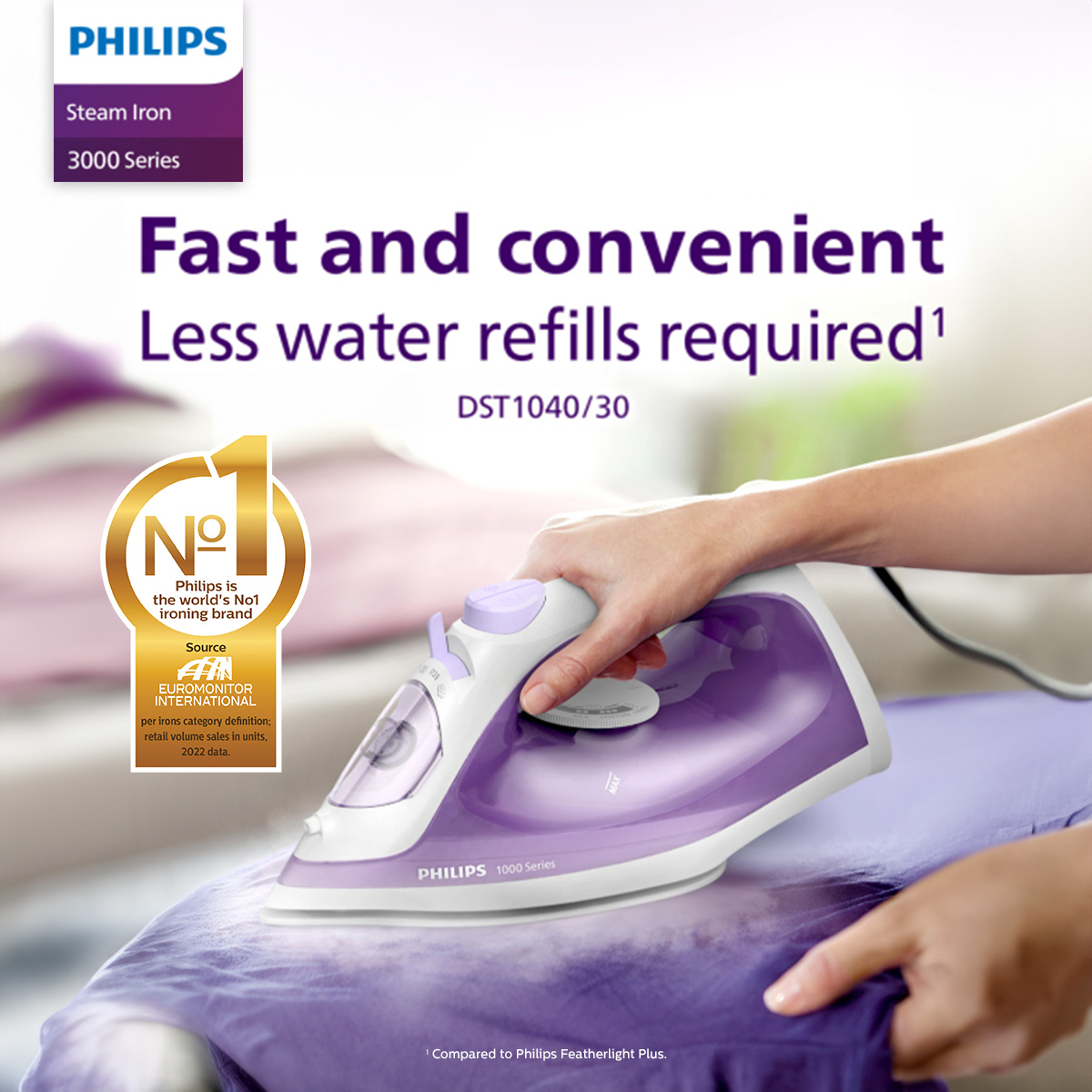 Philips 1000 Series Steam Iron (2000W) DST1040/DST1040/30 | Shopee Malaysia