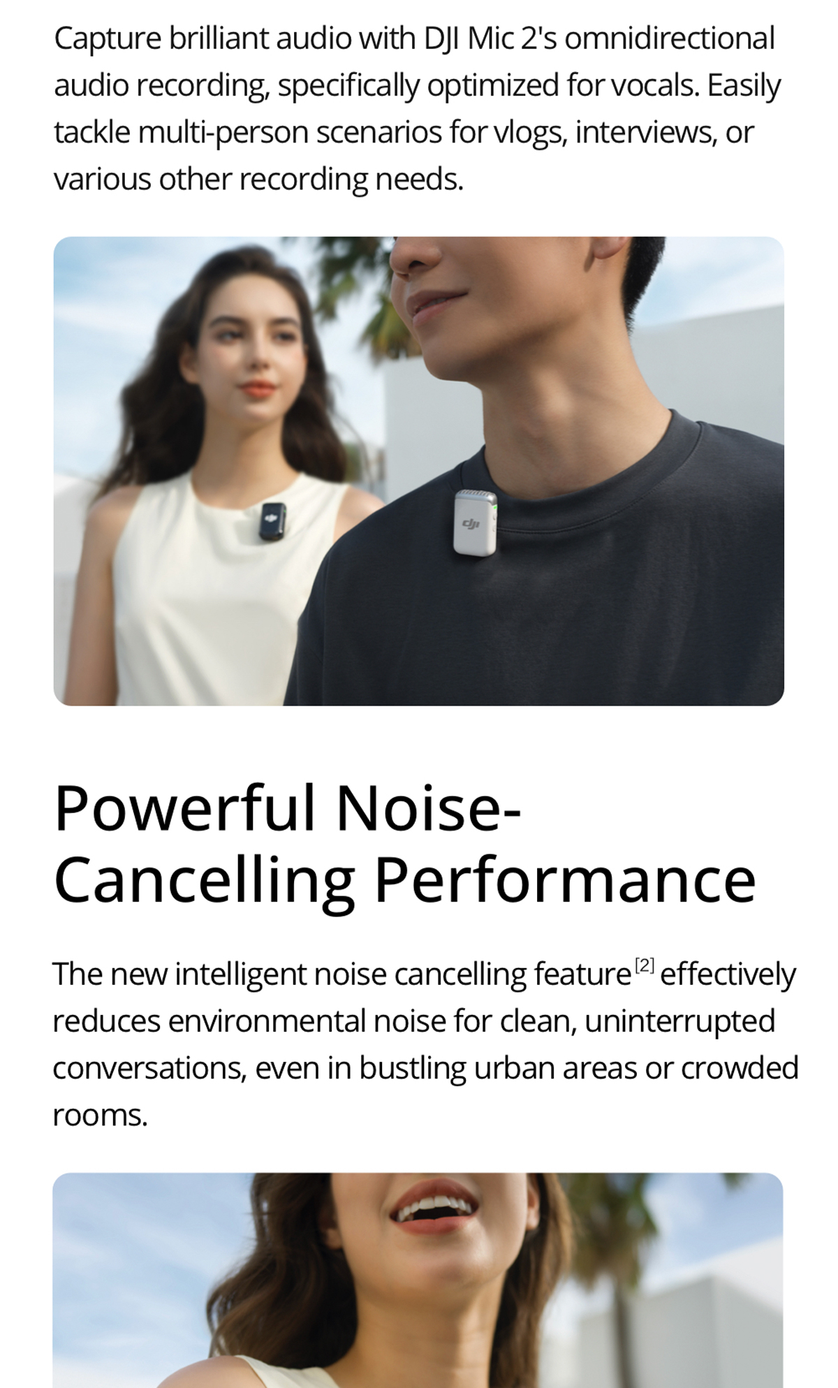 DJI Mic 2 - High-Quality Audio Recording | All-In-One, Ready to Use ...