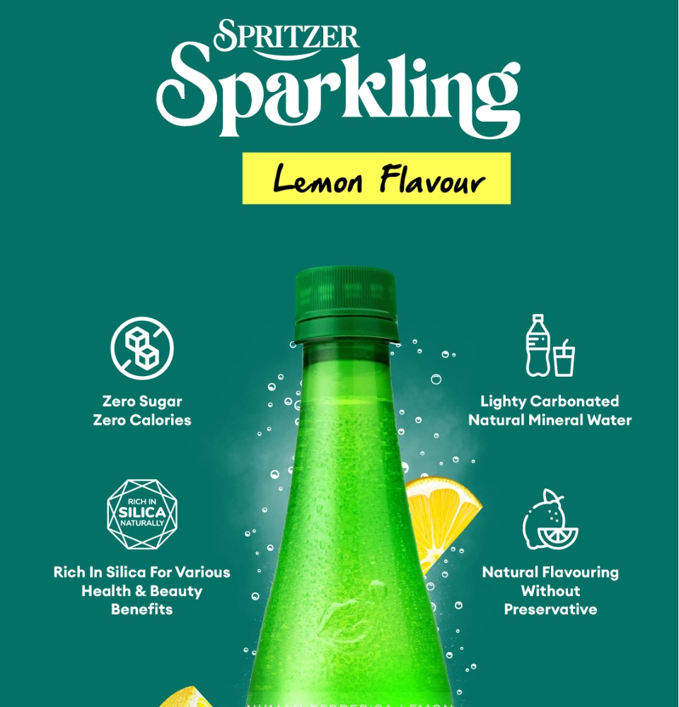 24x400ml【Spritzer Lemon Sparkling Mineral Water】 | Shopee Malaysia