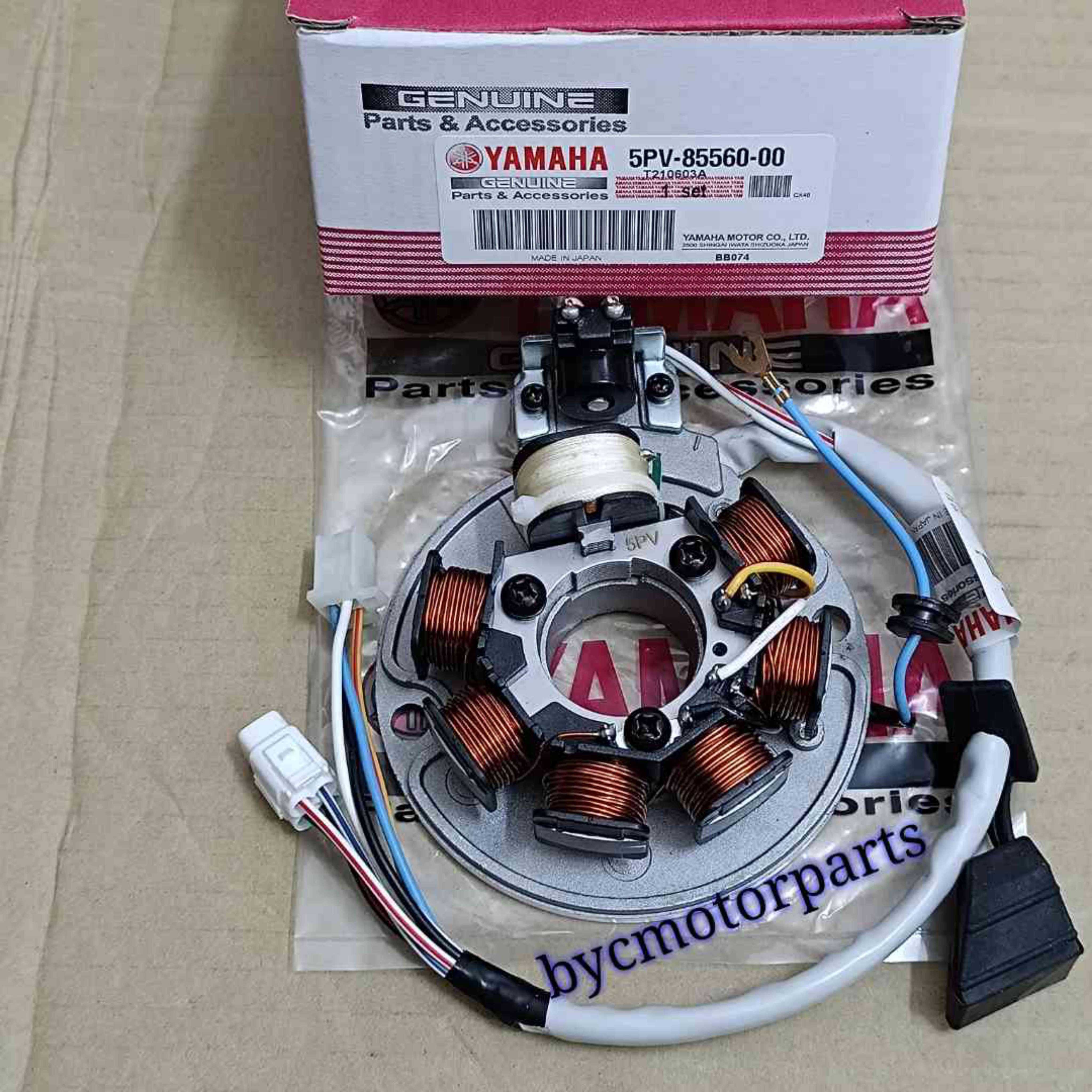 YAMAHA RXZ CATALYZER CATAL 5PV-85560-00 STATOR COIL WITH PLATE SET FUEL ...