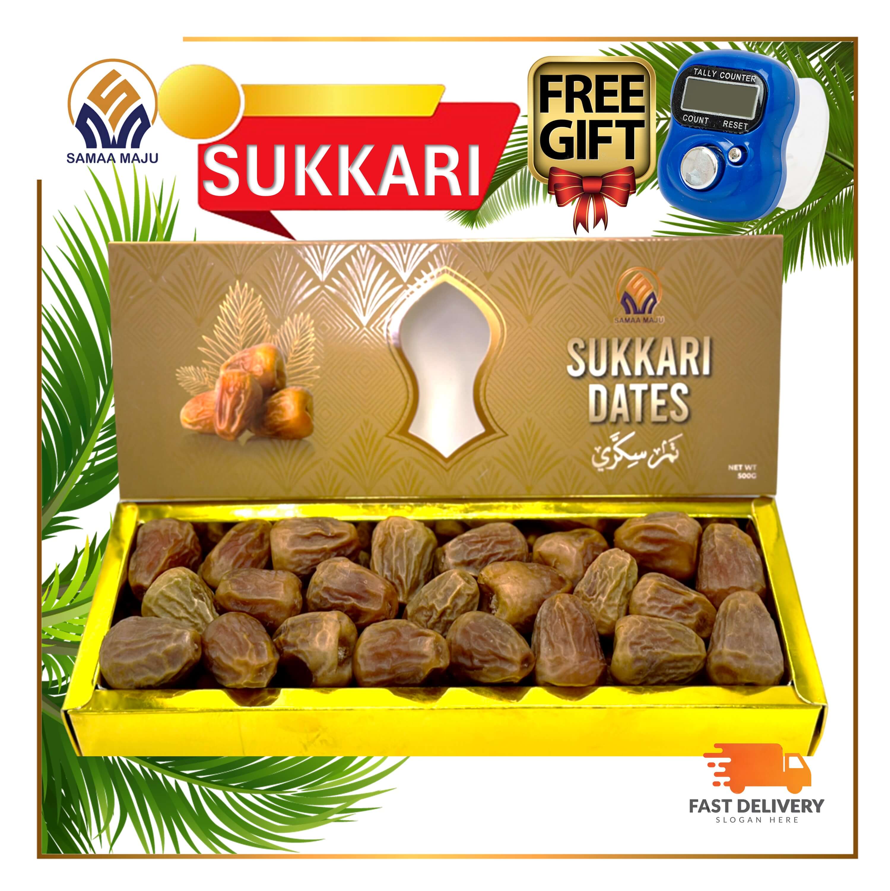 Kurma Hadiah Box Ajwa , Mariami , safawi , mabroom , sukkari , medjool ...