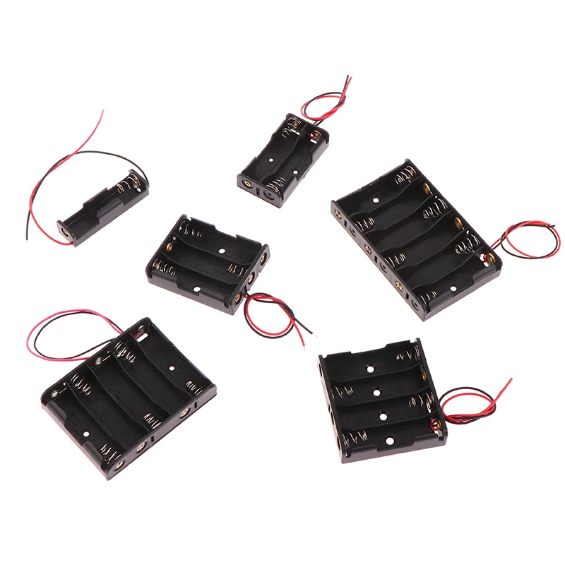 3V AA Battery Case Box 1 2 3 4 Slots AA LR6 HR6 Battery Holder Storage ...