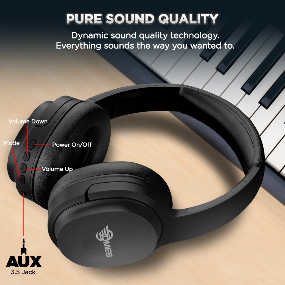 DMES DBH2 Wireless Headset Bluetooth 5.3 Sport Gaming Headphone with 360 Surround Sound - 1 ...