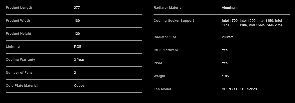 CORSAIR H55 , H100 , H150 RGB Liquid AIO CPU Cooler - Black | Shopee ...