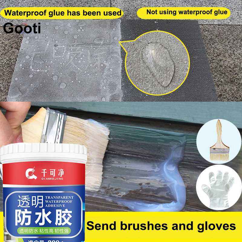 1KG Waterproof Glue Transparent Wall Silicone Leak Proof Water Sealer ...