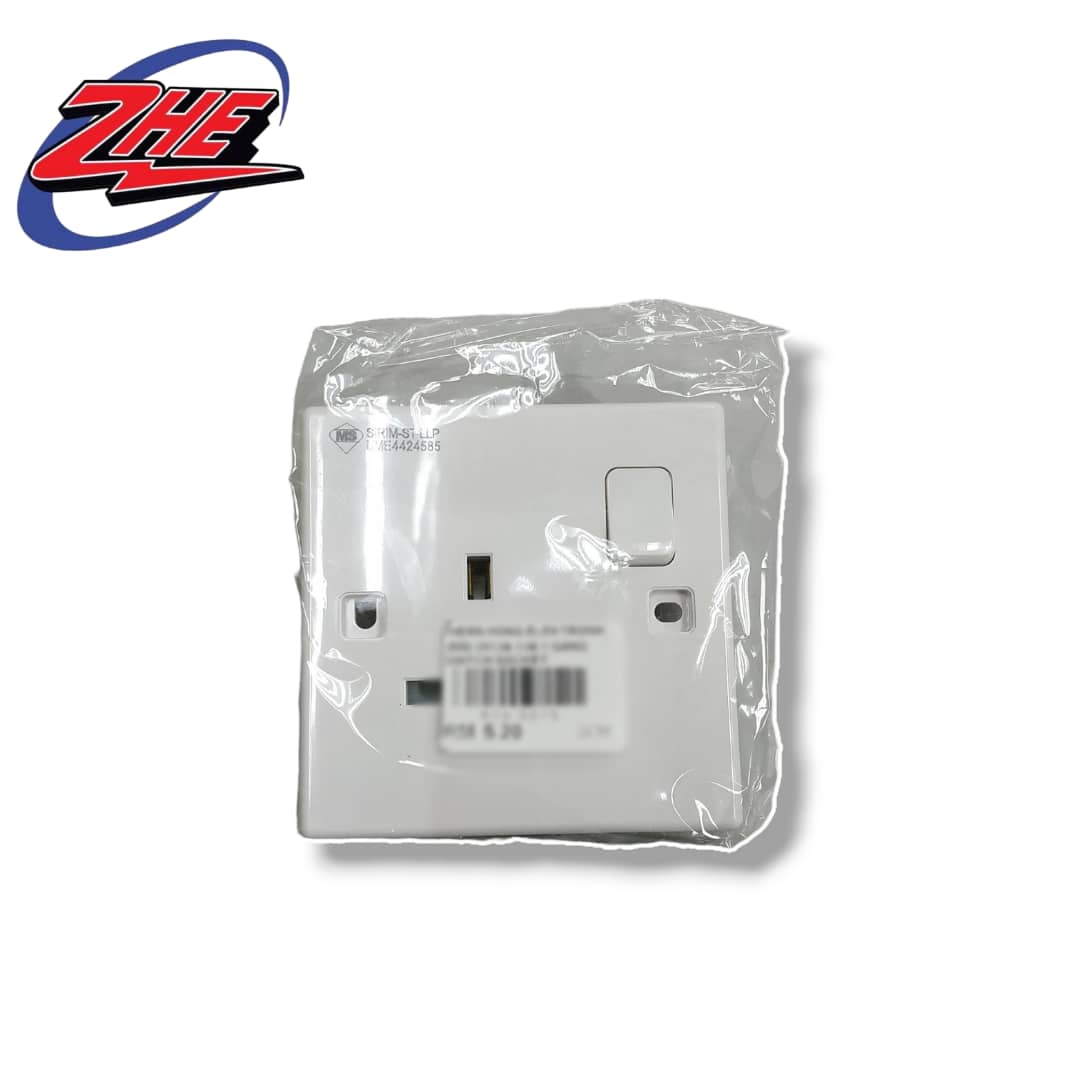 UMS-2913A 13A 1 GANG SWITCH SOCKET OUTLET / WALL SOCKET SWITCHES SIRIM ...