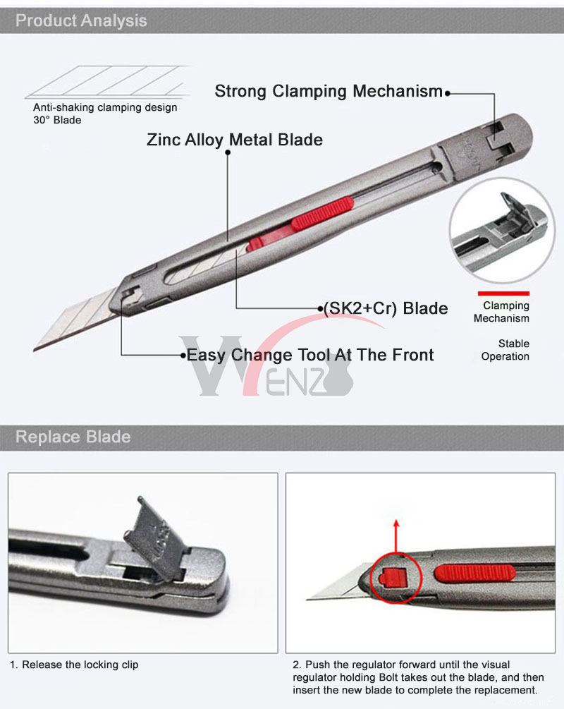 SDI Ingenuity Zinc Alloy Craft Knife Cutter 3006C High quality Set With ...
