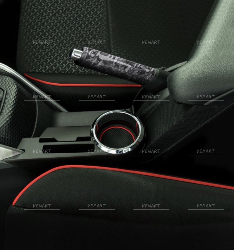 Vemart Perodua ativa car handbrake decoration set carbon fiber Interior ...
