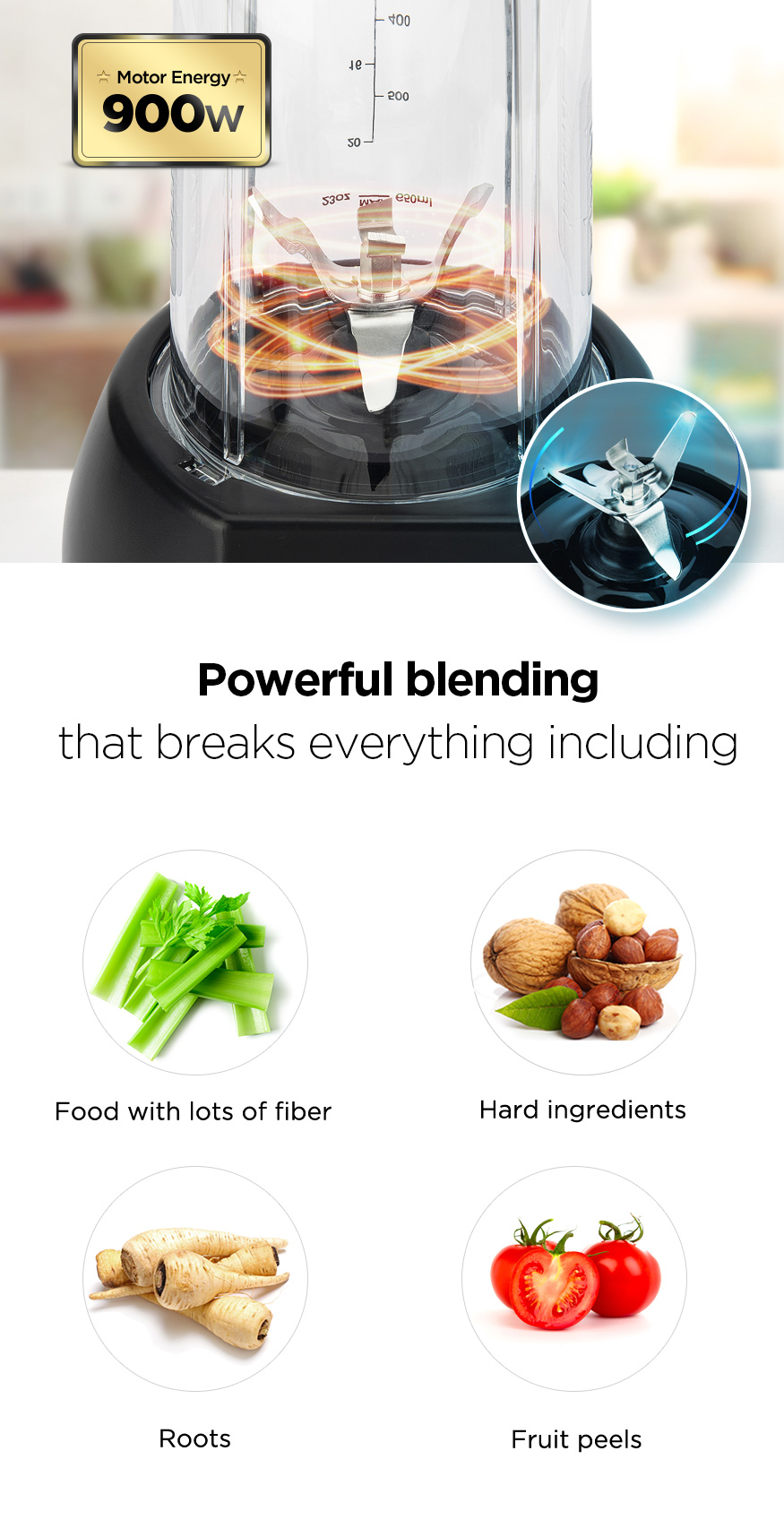 Ninja Personal Blender,Pro-Extractor Blades,2 On the Go Cups,500ml ...