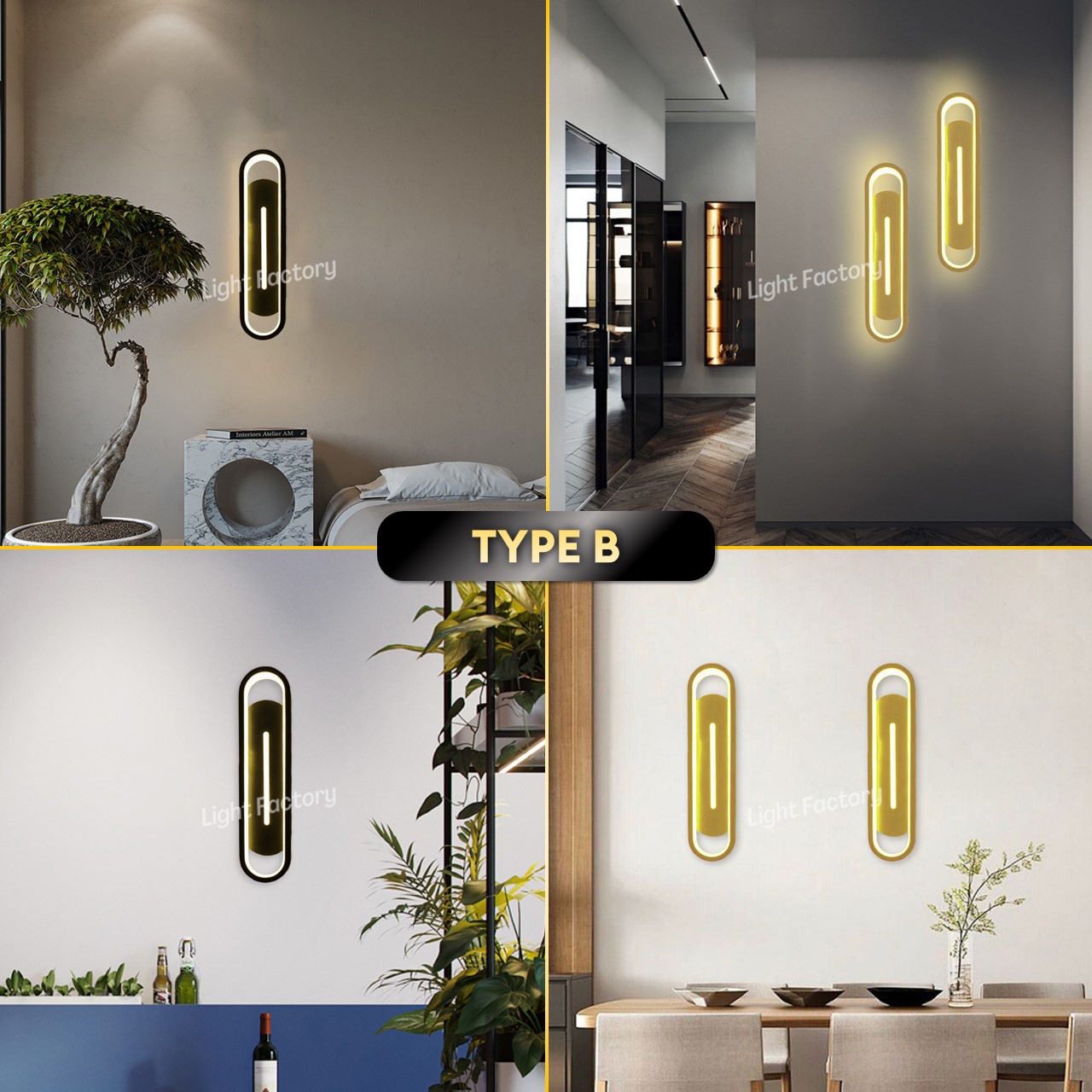 🔥NEW🔥Corridor Minimalist Wall Lamp 3 Colour LED Vertical Wall Light ...