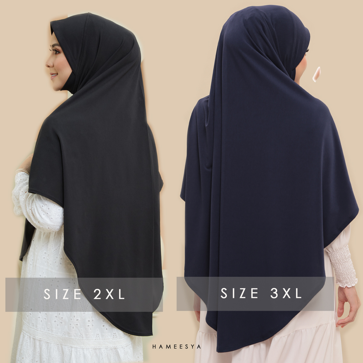 Tudung Labuh Cotton NAILA Tudung Berdagu Tudung Ironless Tudung Sarung ...