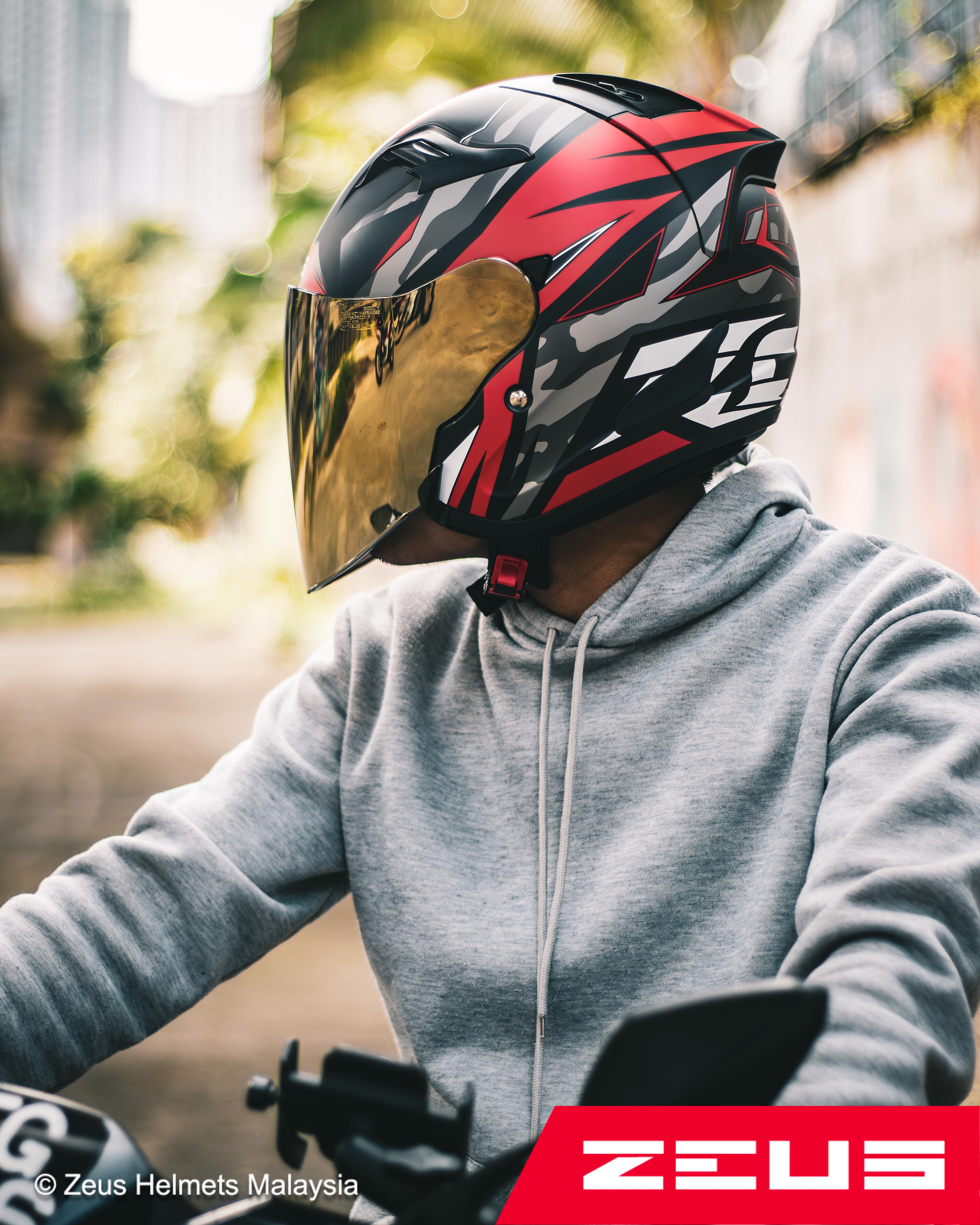 ZEUS HELMETS ZS -627 OPEN FACE | Shopee Malaysia