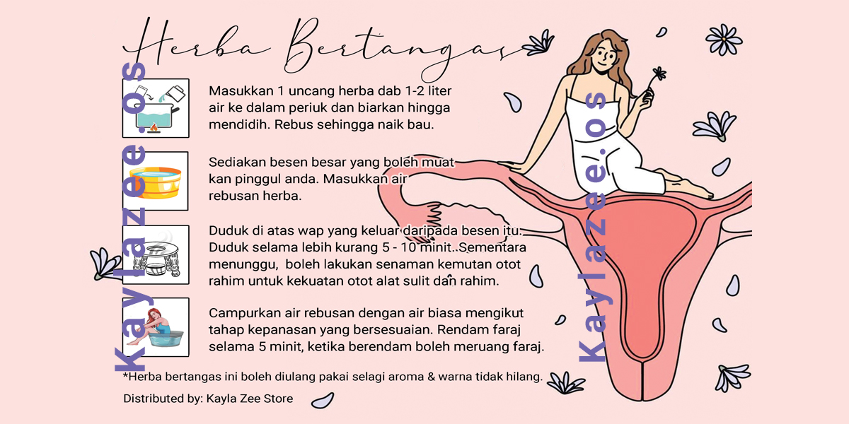 Rempah Tangas Berpantang/ Rendaman Intim Wanita/ Rendaman Faraj Wanita ...