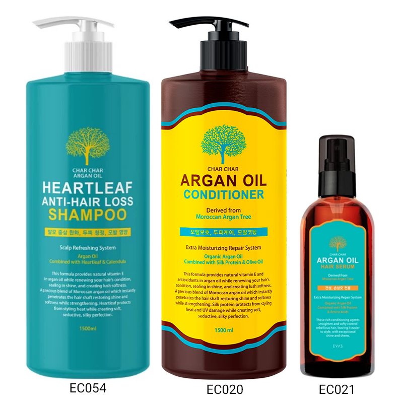 [Bundle Set] Evas Char Char Argan Oil Hair Care & Body Care 3pcs ...
