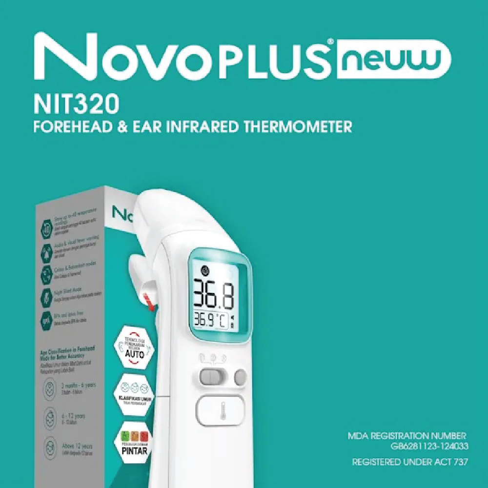 Novoplus neuw Forehead & Ear Infrared Thermometer NIT320 (3 years ...