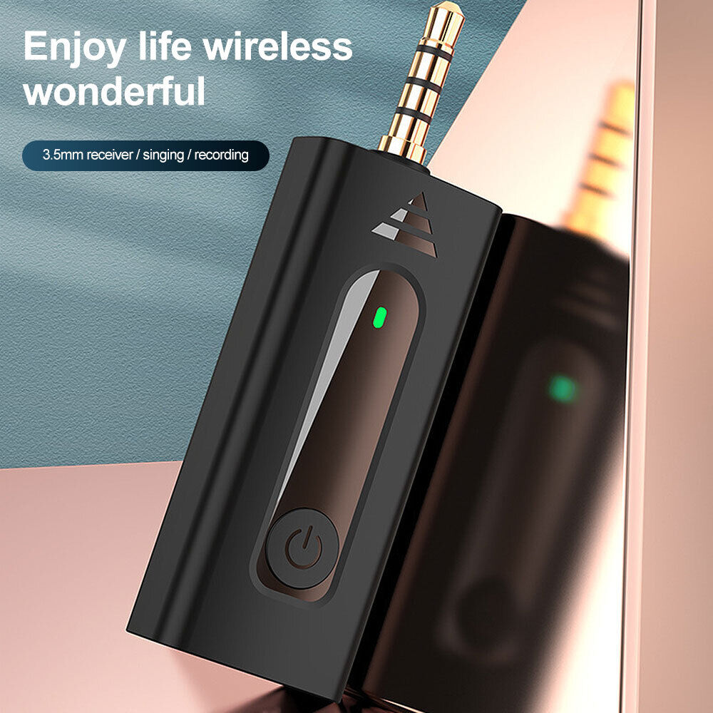 K35 K9 Dual Wireless Microphone for Phones Laptop Collar Microphone for YouTube Vlogging ...