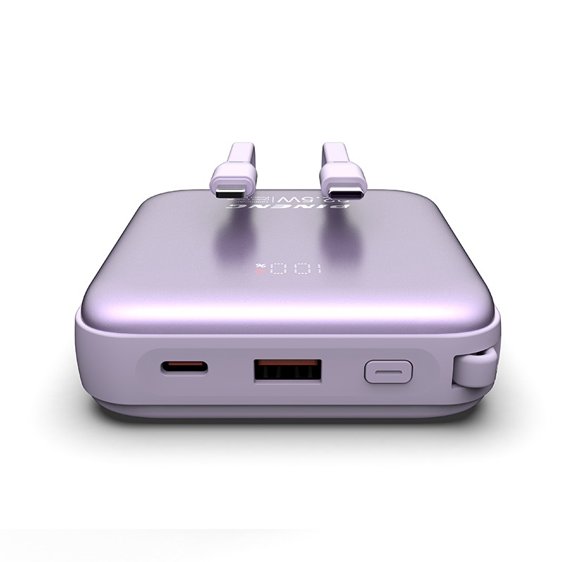 Pineng PN-875PD Power Bank Built-In Cable Fast Charging 22.5W/10000mAh ...