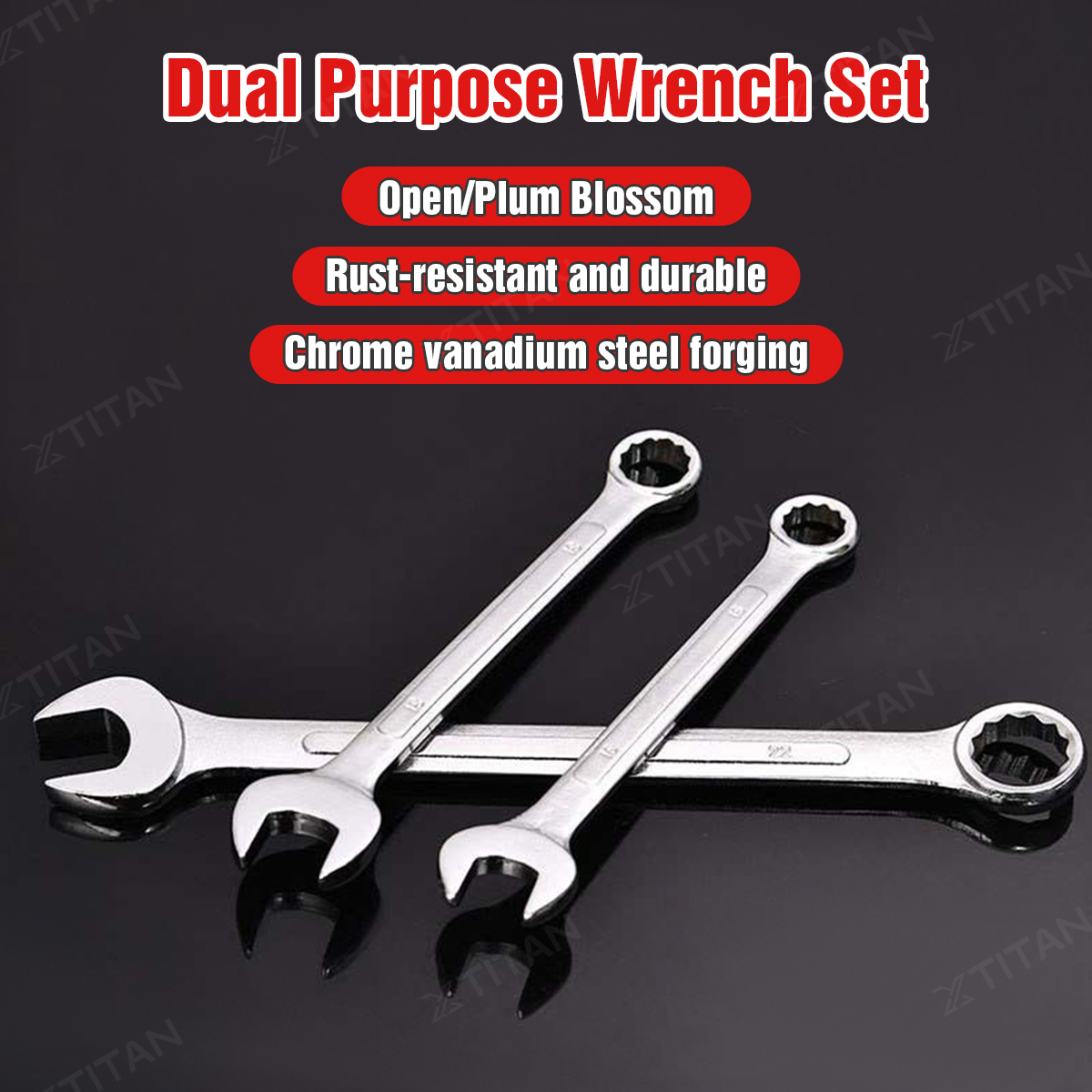 CLC Tool Steel High Hardness 8/14pcs 8-24mm Dual Purpose Combination ...