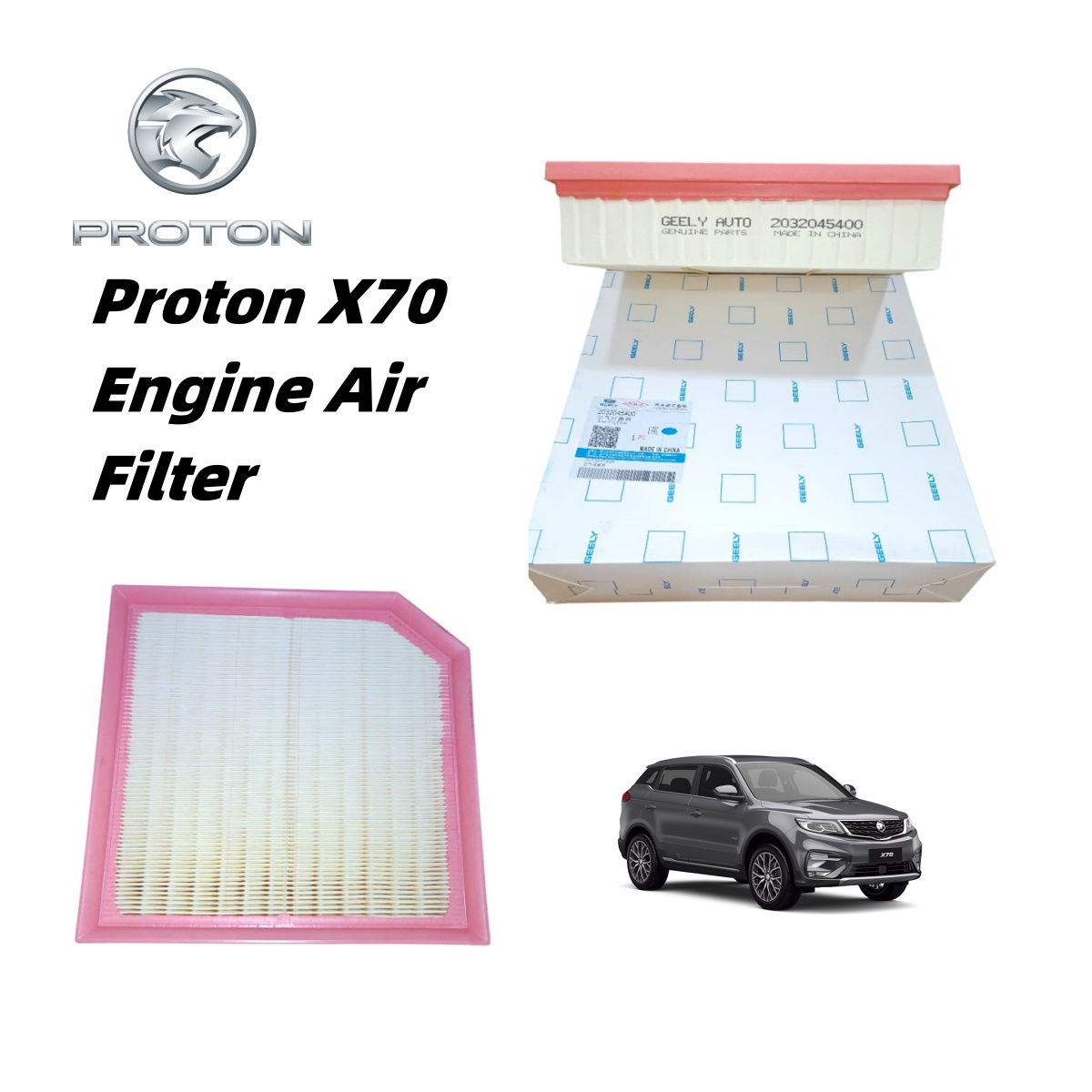 Proton Geely x70 1.5cc Turbo Engine Air Filter 2032045400 ( Original ...