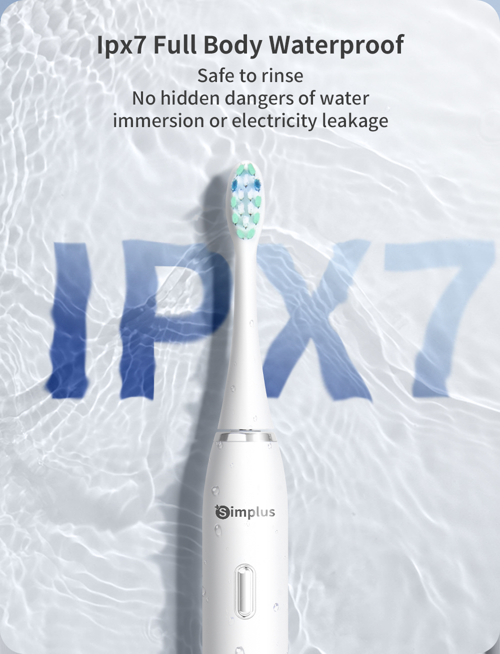 Simplus Electric Toothbrush丨Fully Auto Intelligent Maglev Sound ...