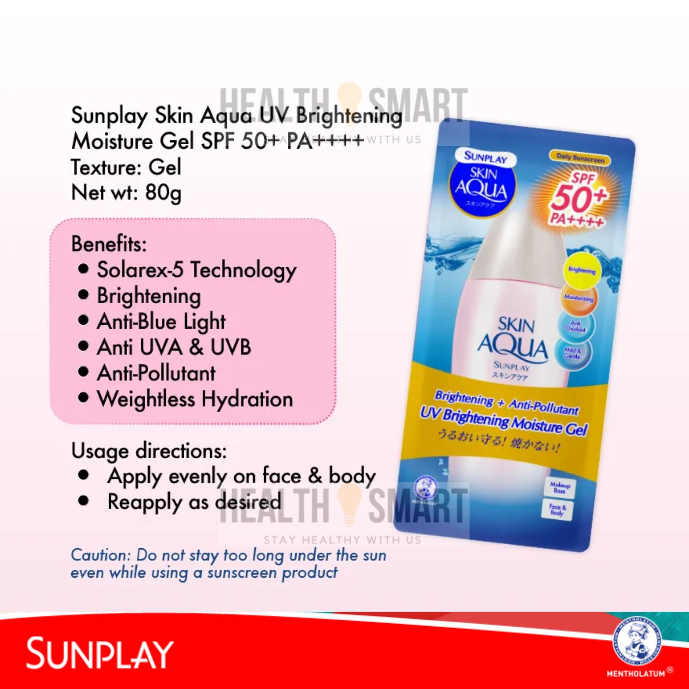 Sunplay Skin Aqua UV Brightening / UV Moisture Gel / Sunplay Aqua Tone Up UV Essence / Super ...