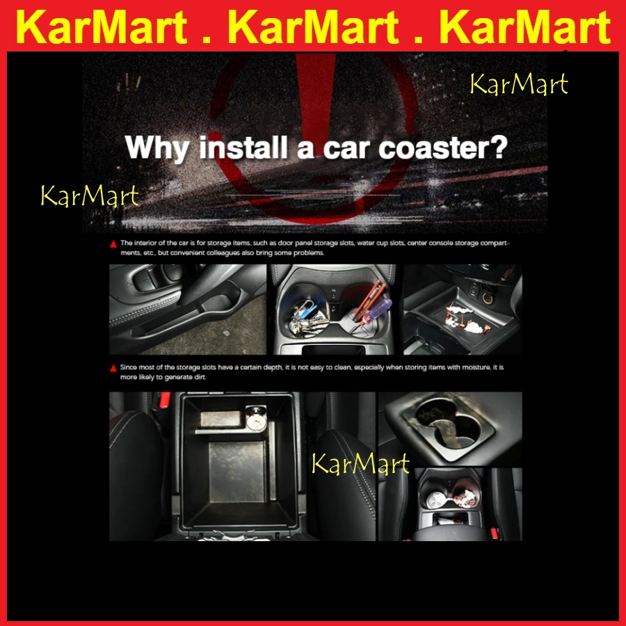 Toyota Vios 2023 2024 2025 Interior Slot Mat Red Black Car Accessories ...