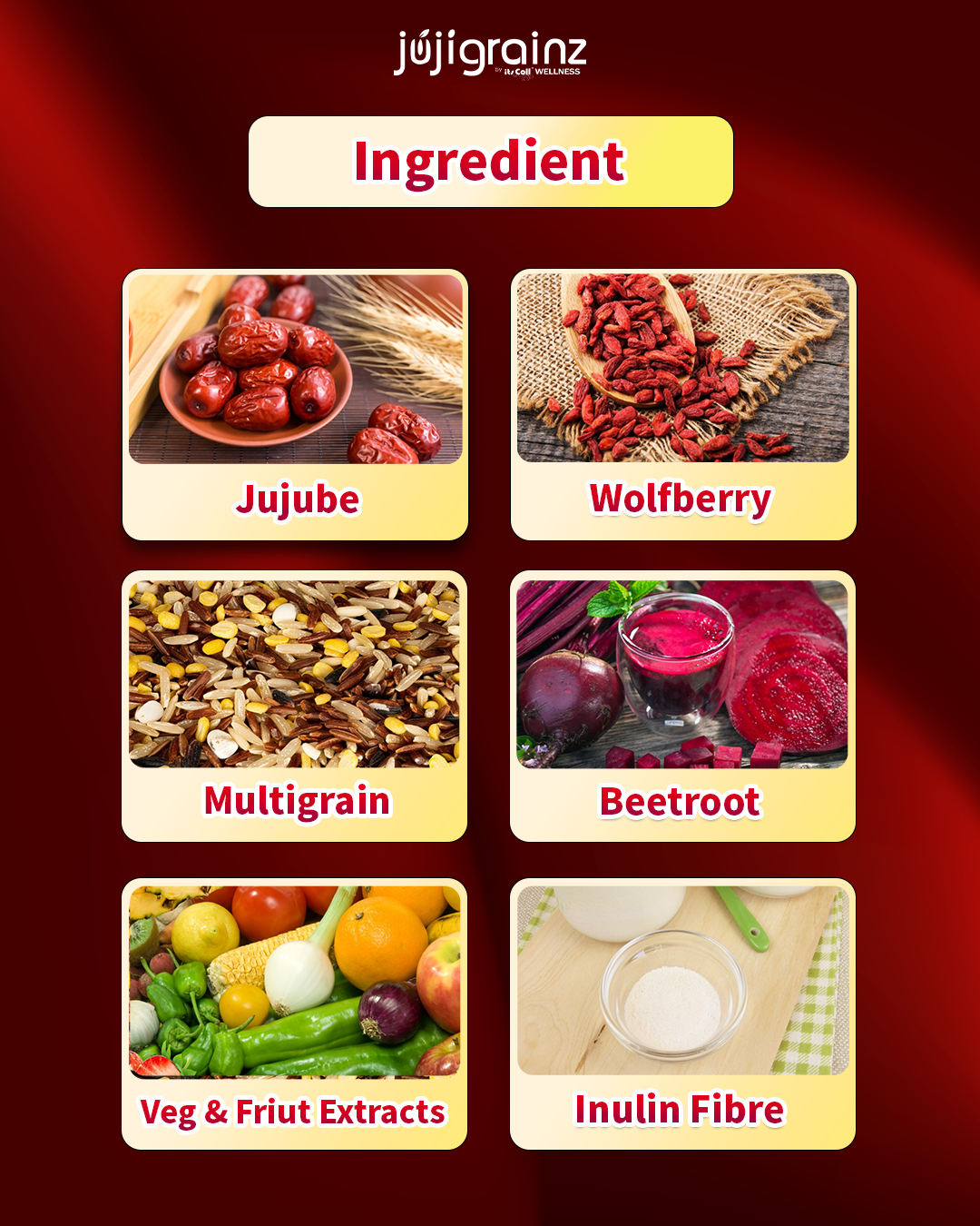 【ITSCOLL】Jujigrainz Jujube Goji Berry Chia Seeds Beetroot Blueberry ...