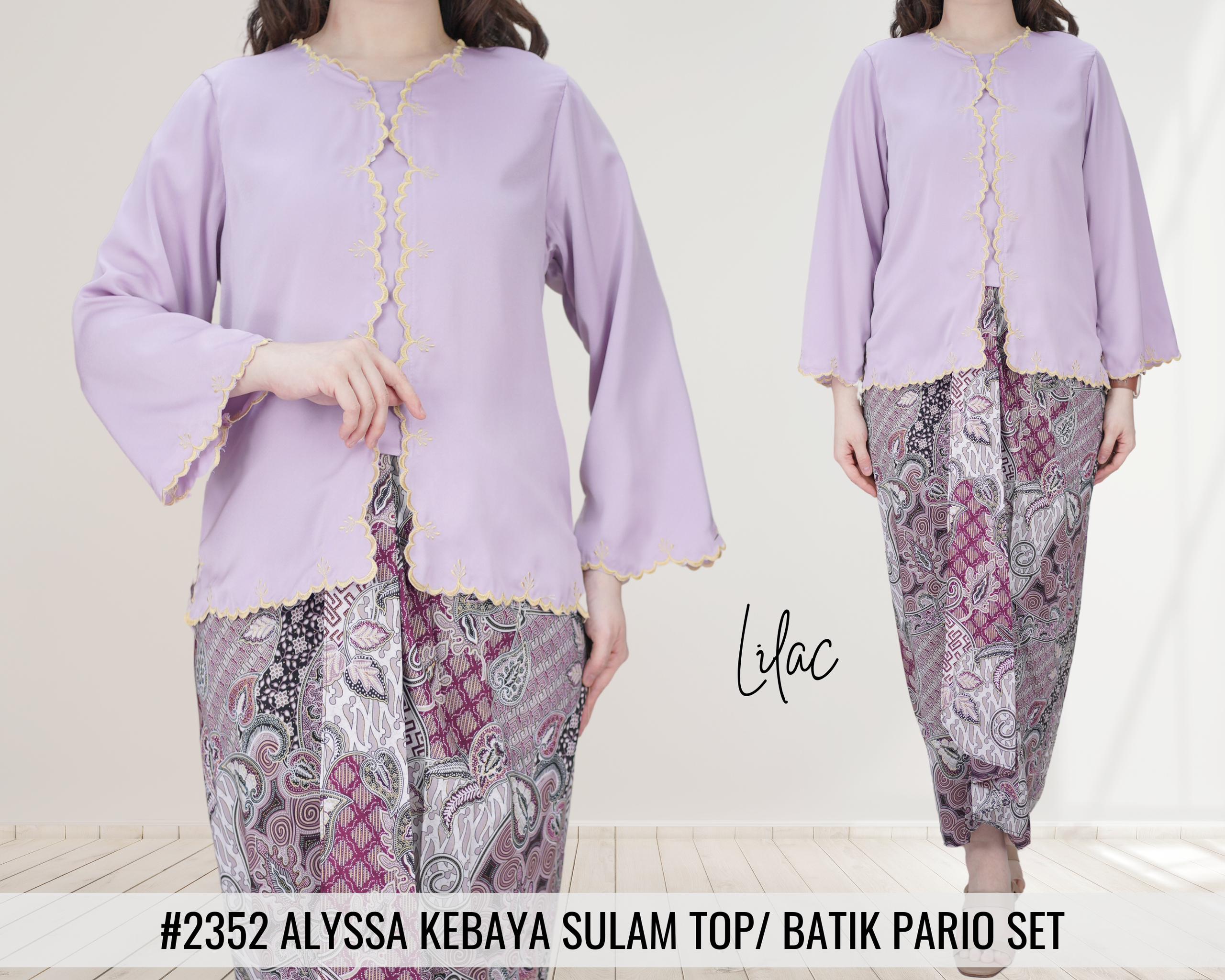 JJ COUTURE ALYSSA KEBAYA SULAM TOP/ BATIK INSTANT PARIO SET KOLEKSI RAYA | Shopee Malaysia