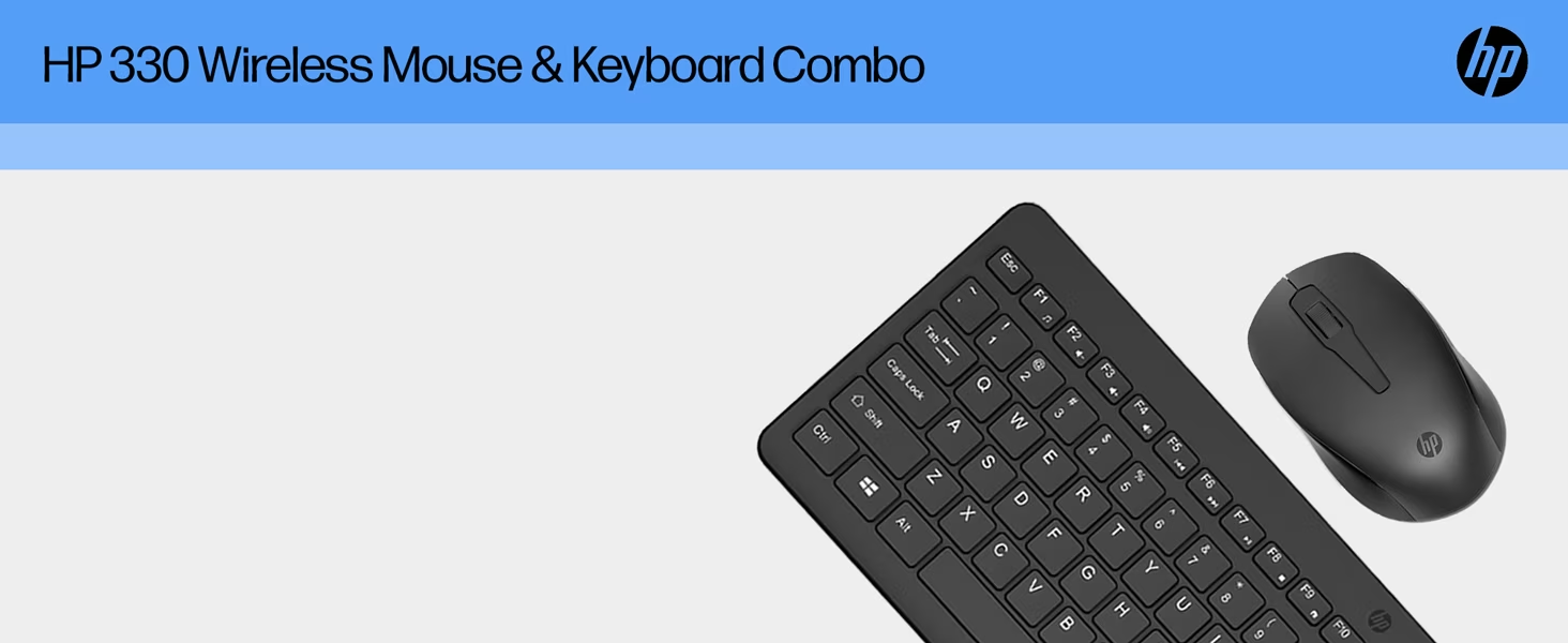 HP 330 Combo Wireless Keyboard and Mouse 2V9E6AA - BLACK | Shopee Malaysia