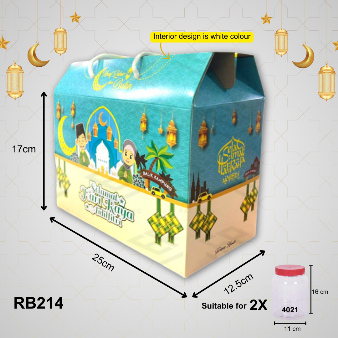 Hari Raya Handle Box / Hari Raya Gift Box / Raya Cake Box / Hari Raya ...