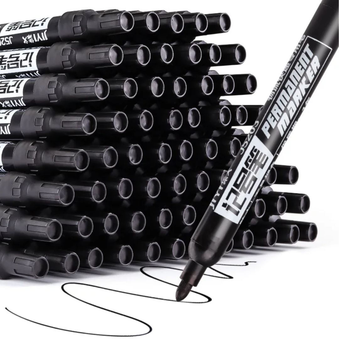 10pcs-Aowa 700 Permanent Marker Pen Black | Shopee Malaysia