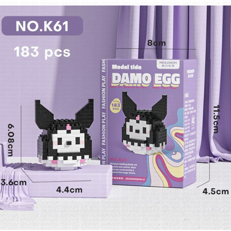 Damo Egg Mini Building Blocks Toy Nano Block Bricks Cartoon Toys for Boys Girls Kids Gift ...
