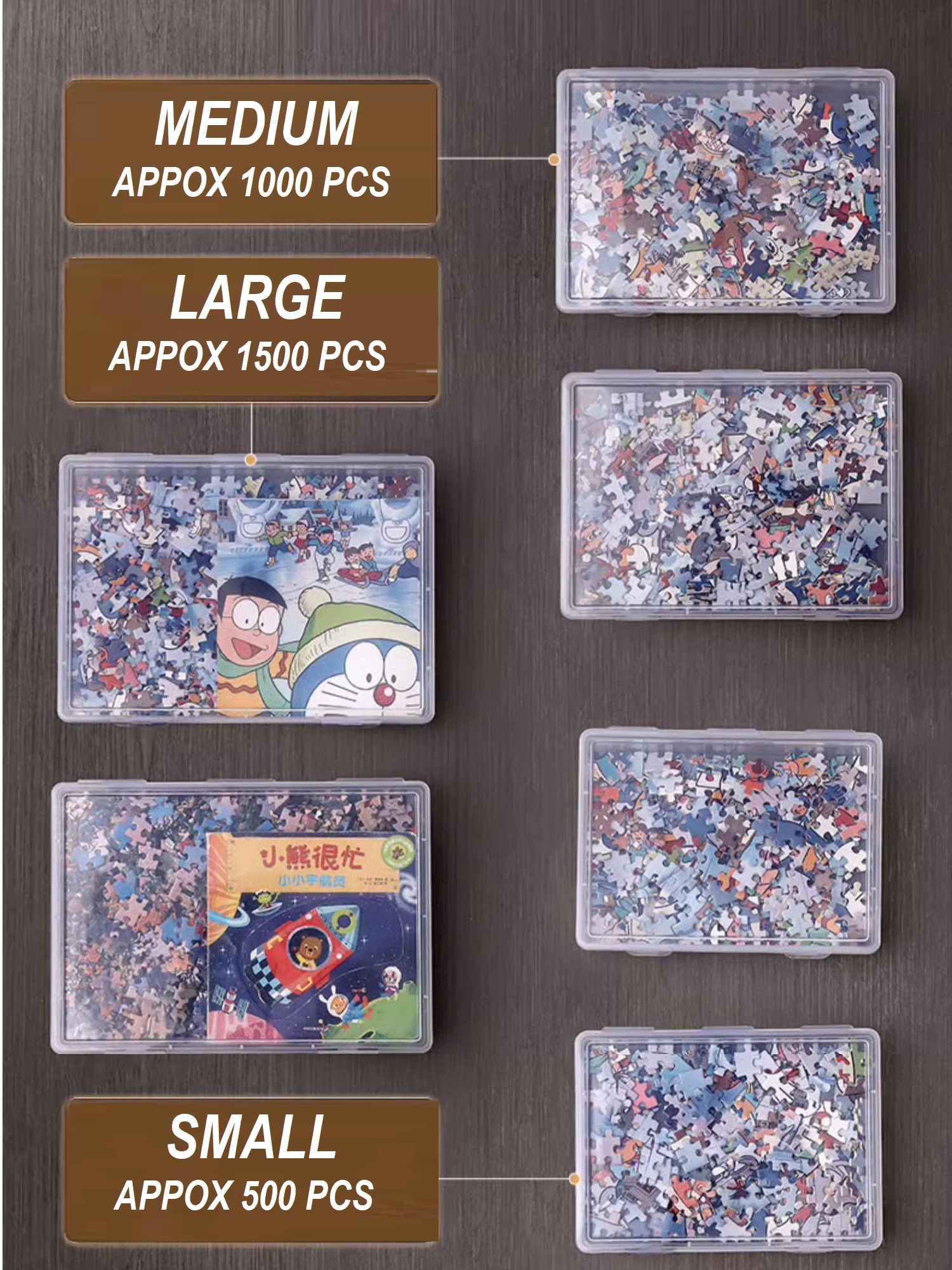 Puzzle Organizer Storage Box,Transparent Building Block Large Capacity ...