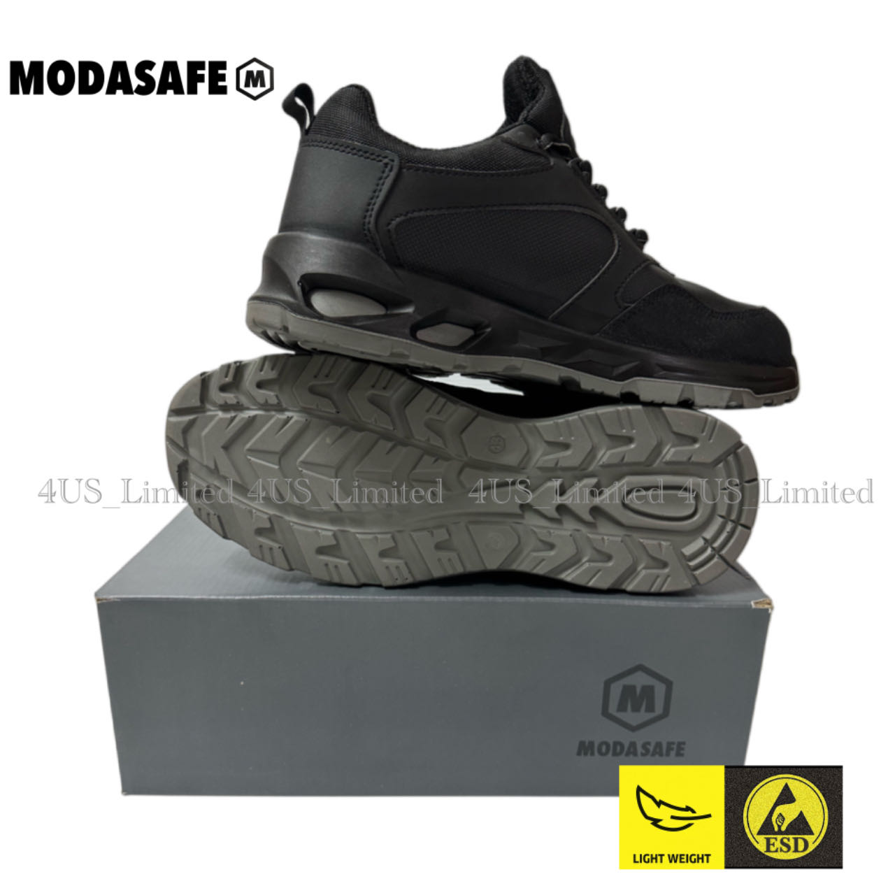 Modasafe M-231 Anti-static Low Cut 4.5" Laces-Up Safety Shoes (Sirim ...