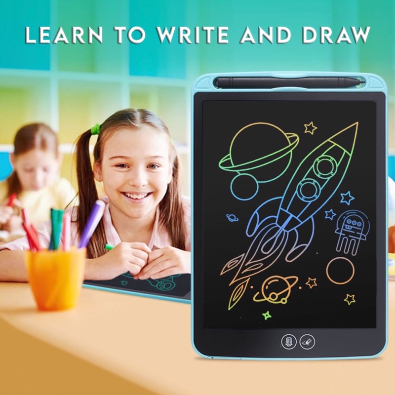 10" Inch LCD Writing Drawing Tablet (Multi Color Screen) Coloring Art ...