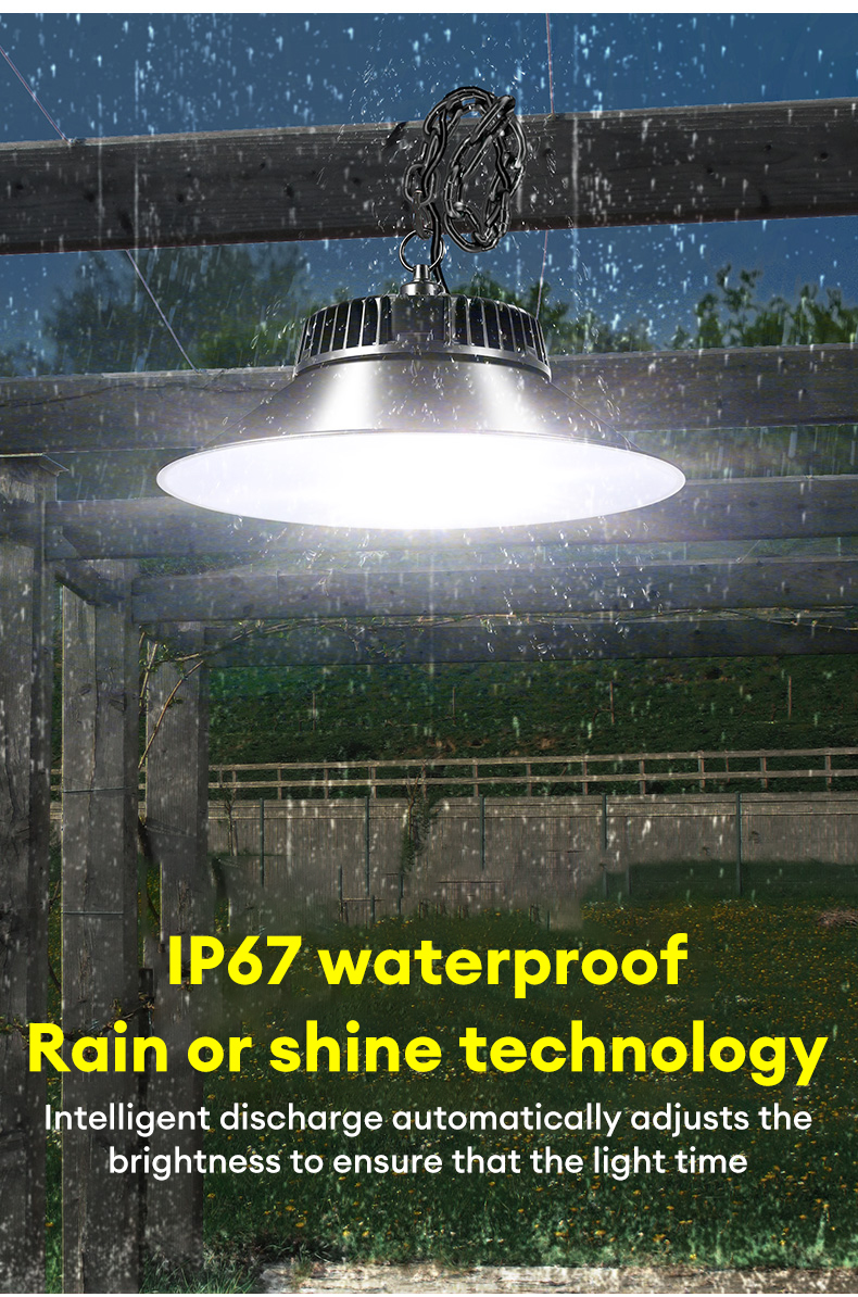 Solar Pendant Light 1000W Solar Light Industrial Chandelier High Bay ...