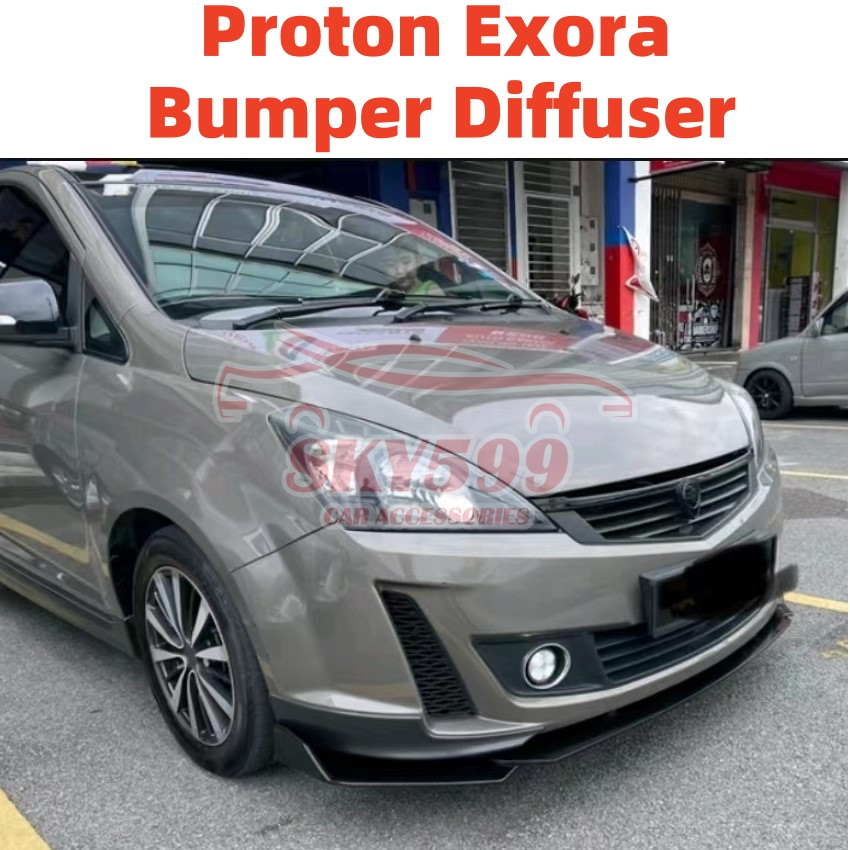 Proton Exora Front Bumper Diffuser Lip Wrap Angle Splitters Side Skirt ...