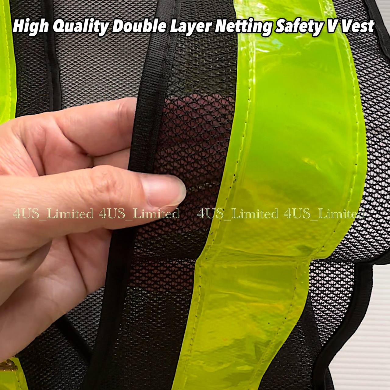 SAFETY VEST V NETTING WITH REFLECTOR | REFLECTIVE SECURITY VEST P2-08 ...