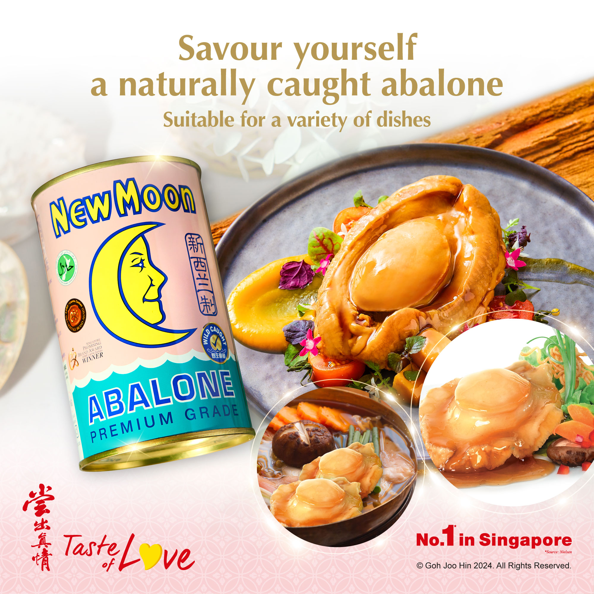 New Moon New Zealand Abalone 425g (HALAL) 人月牌新西兰鲍鱼 | Shopee Malaysia