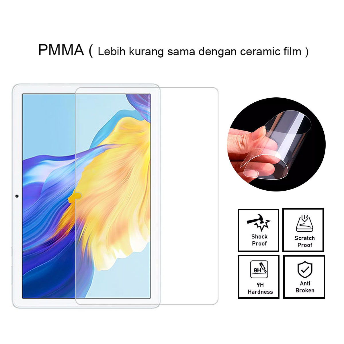 Hydrogel Soft TPU PMMA Screen Protector Infinix Xpad | Shopee Malaysia