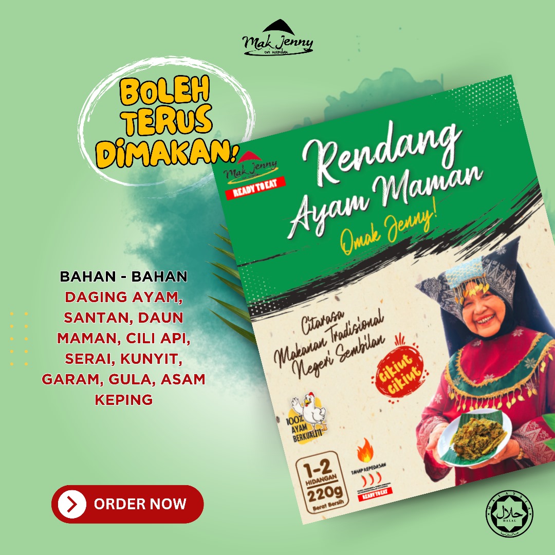 Sambal Omak Jenny | Rendang Ayam Maman Omak Jenny (READY TO EAT ...