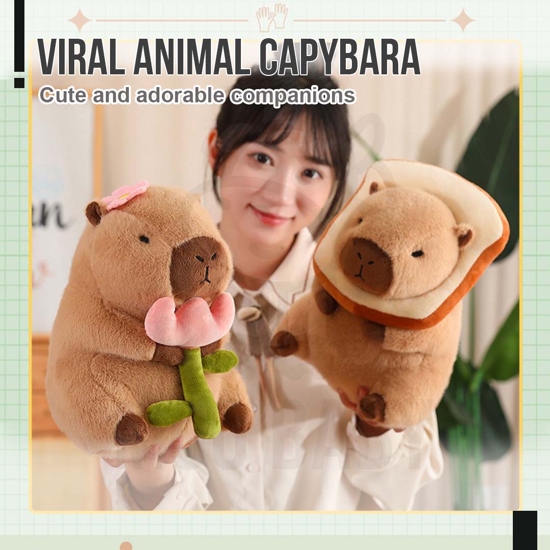 ⭐Moo Baby Anak Patung Kapibala Capybara Plushie Toy Capibara Capybara ...