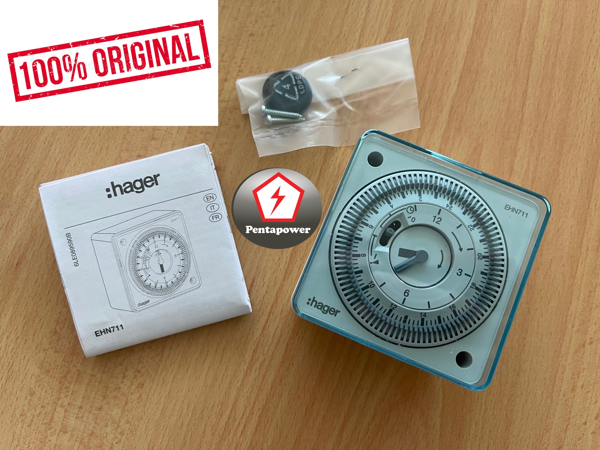 HAGER TIMER EHN711 24 HOURS TIMER Analogue Time Switches ( NEW MODEL ...