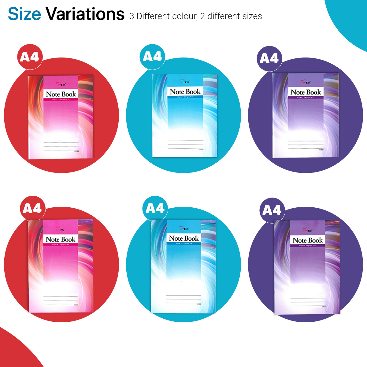 Uni Notebook Buku Nota A4 F5 Exercise Book Buku Tulis 60gsm -(1s/Pcs ...