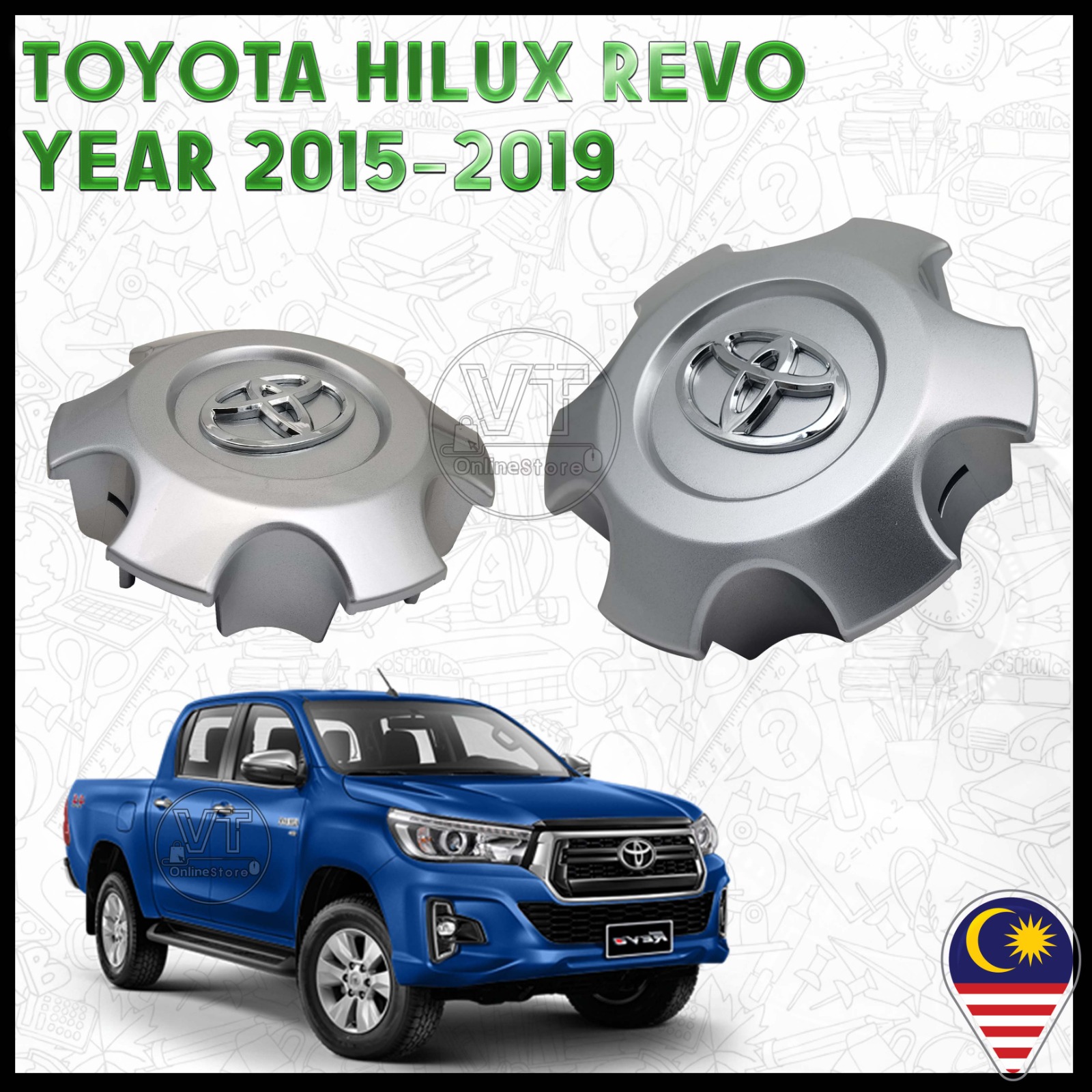 Toyota Hilux Rim Cap Center Cover Car Wheel Tyre Centre Accessories ...