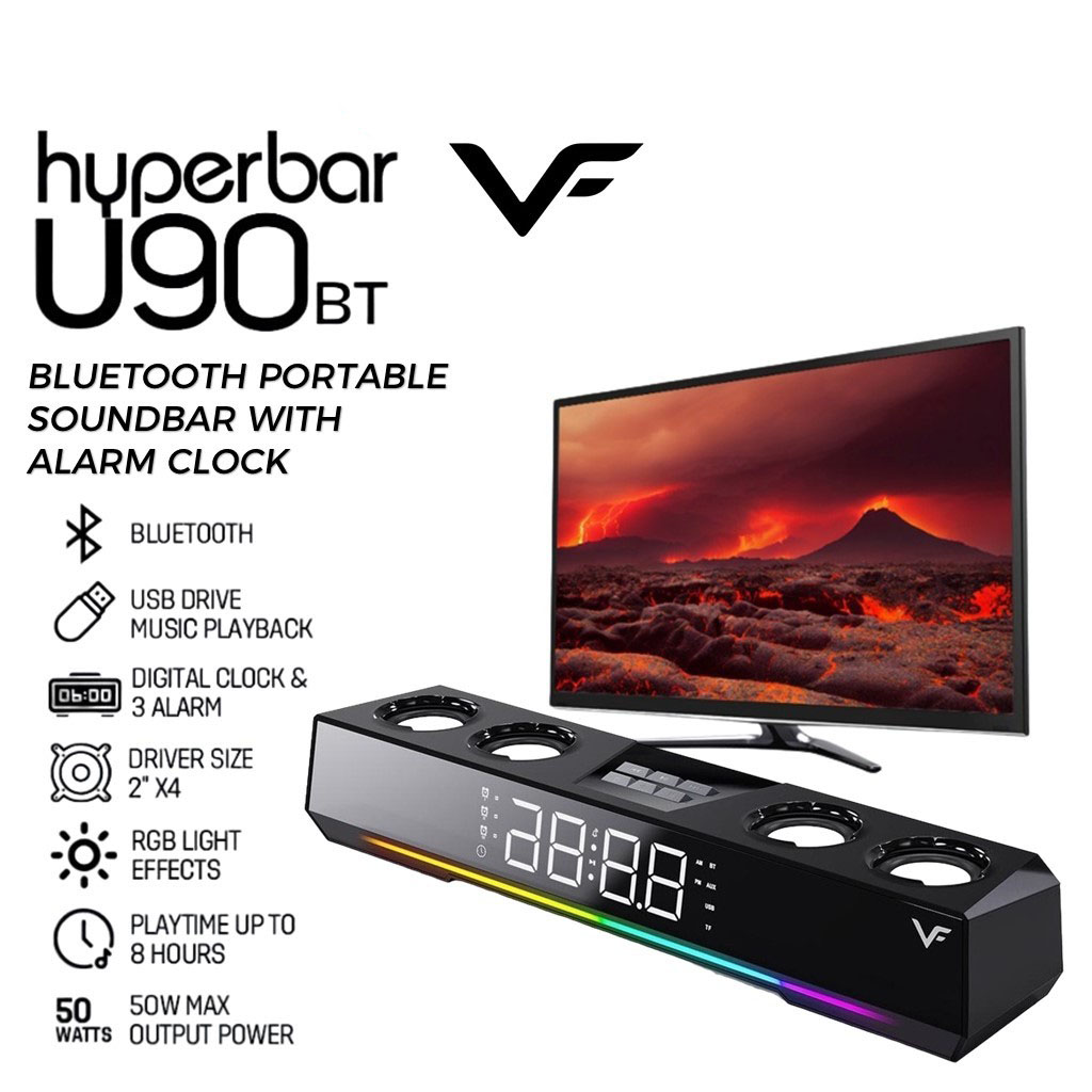 VINNFIER Hyperbar U90 BT Bluetooth Wireless All In One Portable ...