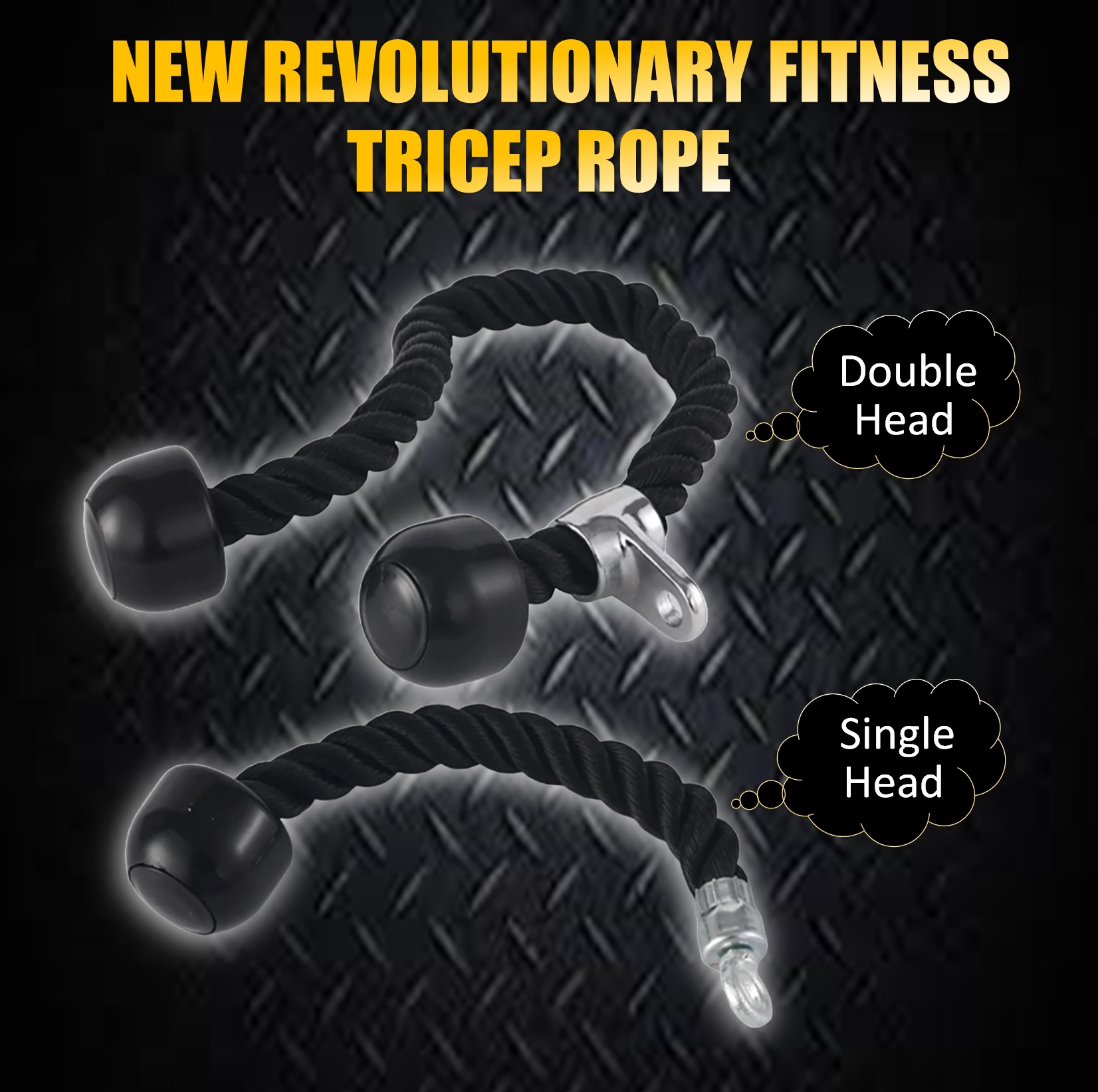 ADSports Heavy Duty Tricep Rope Gym Press Pull Down Arm Rope Push Pull ...