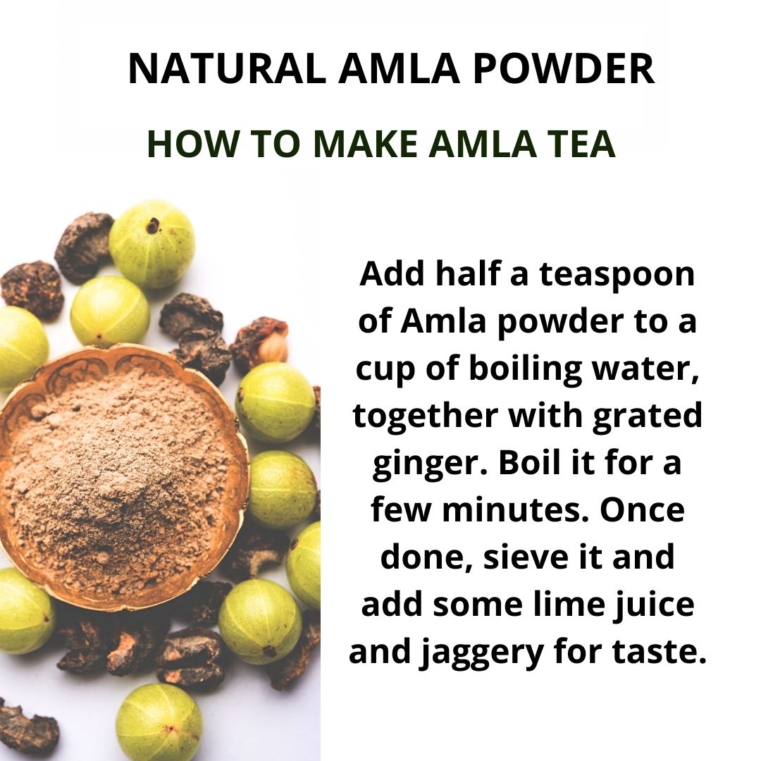 NATURAL AMLA (INDIAN GOOSEBERRY) POWDER 200 GMS (Serbuk Amla, Nellikai ...