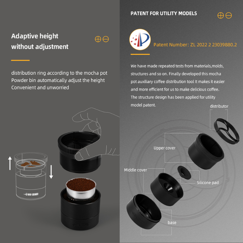 (for Moka Pot) MHW-3BOMBER Bomber Moka Pot Cyclone Powder Dispenser ...